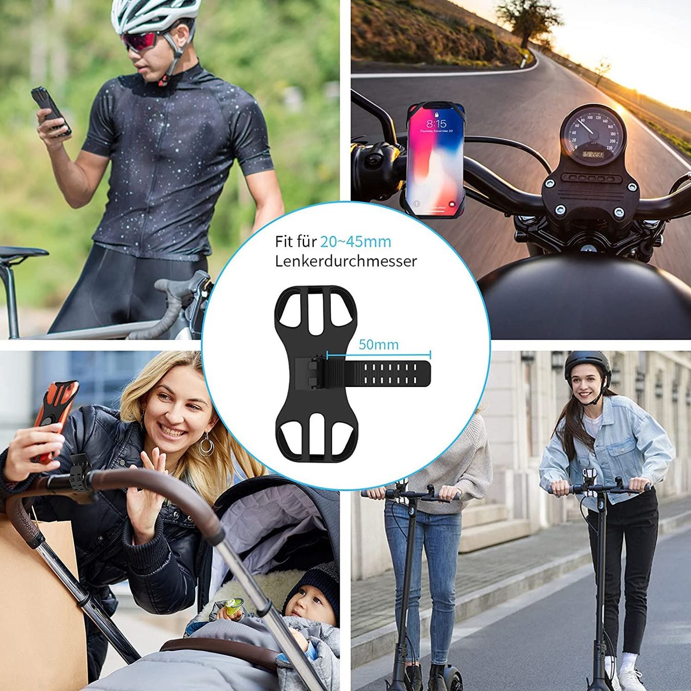 Handyhalterung Fahrrad für alle 4,5-7 Zoll Smartphones (Neu (gemäss ...