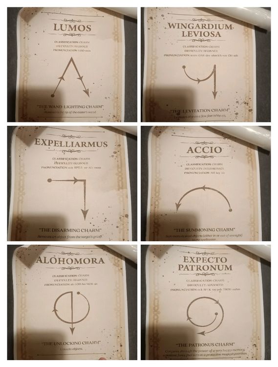 lot de 6 affiches Harry Potter sortilège | Kaufen auf Ricardo