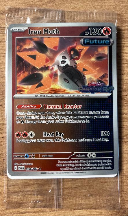 Iron Moth PRERELEASE PROMO Pokemon Paradox Rift OVP | Kaufen auf Ricardo