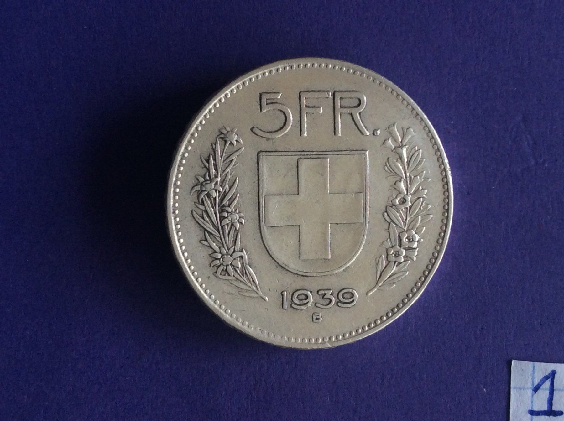 5 francs 1939 Belle (D'occasion) à Genève pour CHF 16 – avec livraison | Acheter sur Ricardo