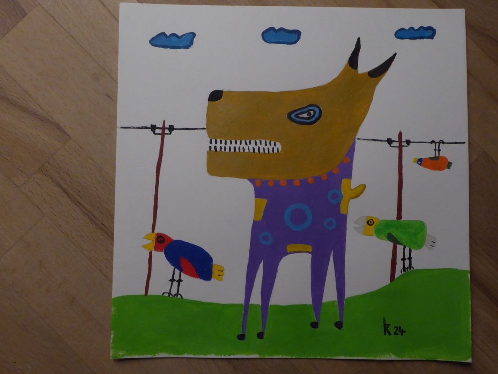 Kurt Lustenberger *53 / Hippie Dog / Unikat (Neu (gemäss Beschreibung ...