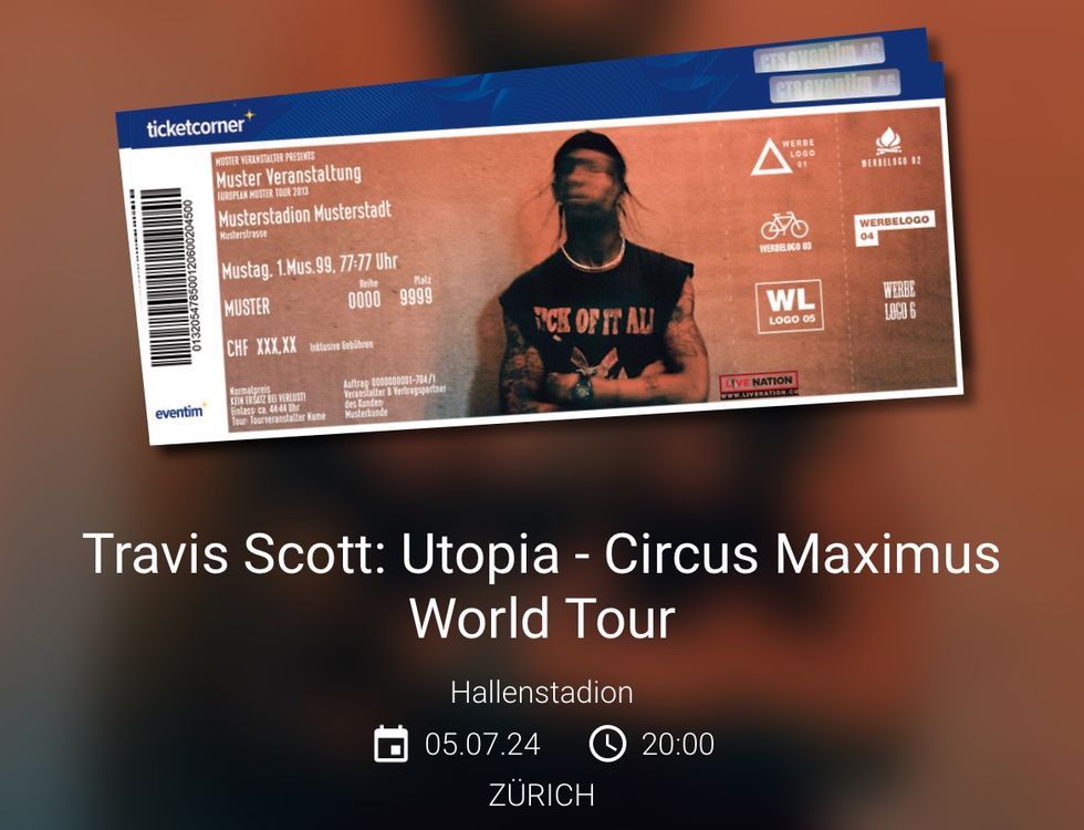 TRAVIS SCOTT Ticket - Stehplatz - 05.07.2024 (Neu und originalverpackt ...