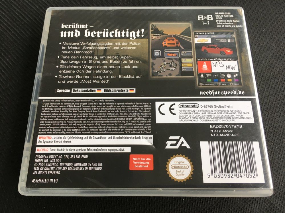 Need for Speed Most Wanted - Nintendo DS (Gebraucht) in St.Gallen für ...