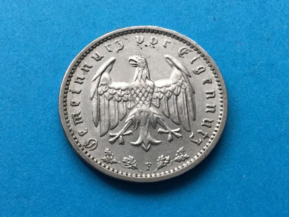 Deutsche Reich 1 Reichmark 1936 F. VZ ++ (Sehr Selten (Gebraucht) in St. Margrethen SG für CHF ...