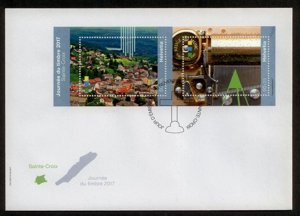 2017 FDC Block Sainte-Croix KW 9.00 (Gebraucht) in Eggersriet für CHF 1 ...