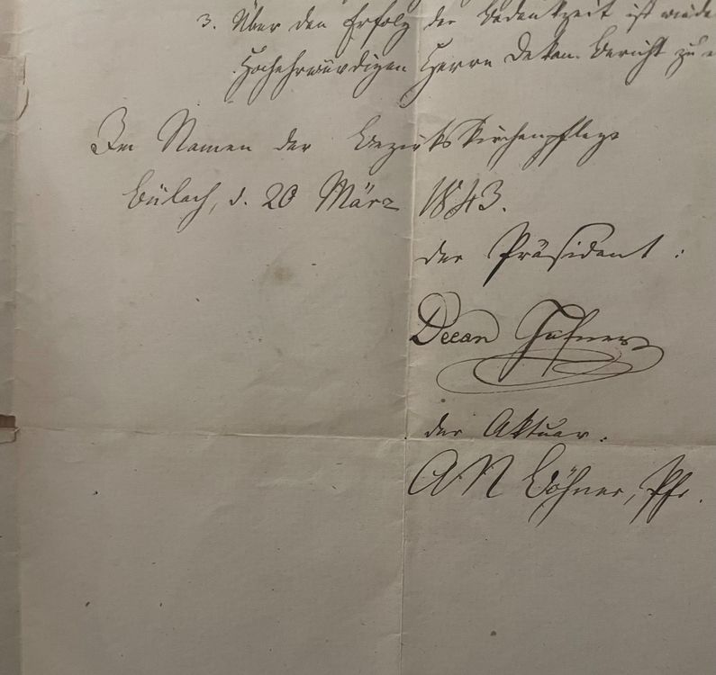 Antike Handgeschriebene Brief mit Stempfel | Kaufen auf Ricardo