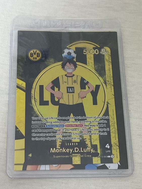 One Piece Karte: Luffy BVB Borussia Dortmund Promo SEALD (Neu (gemäss ...