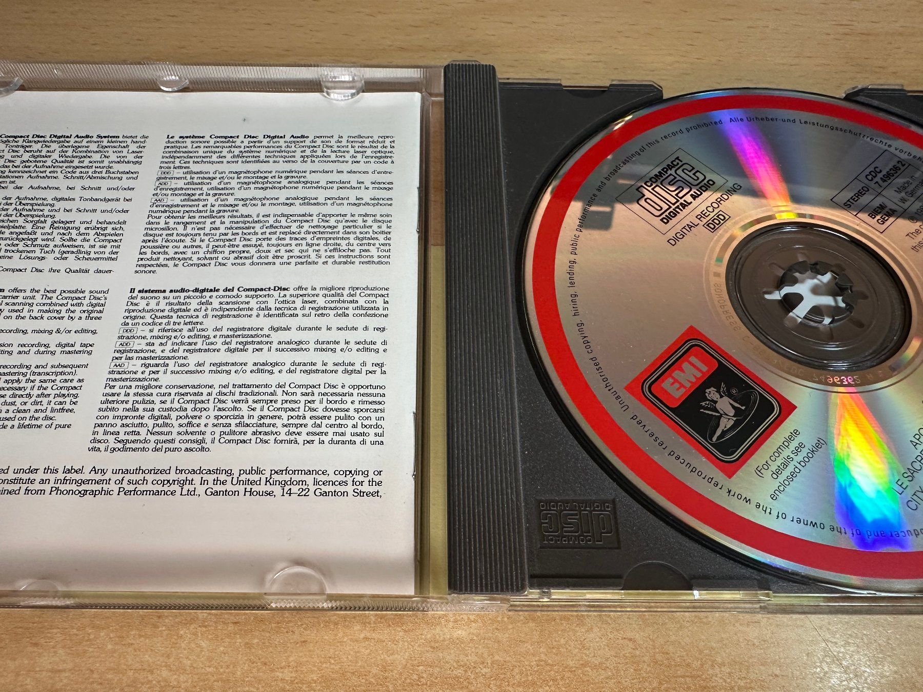 Z4 Stravinsky Simon Rattle – Le Sacre Du Printemps / Apollo (Gebraucht ...