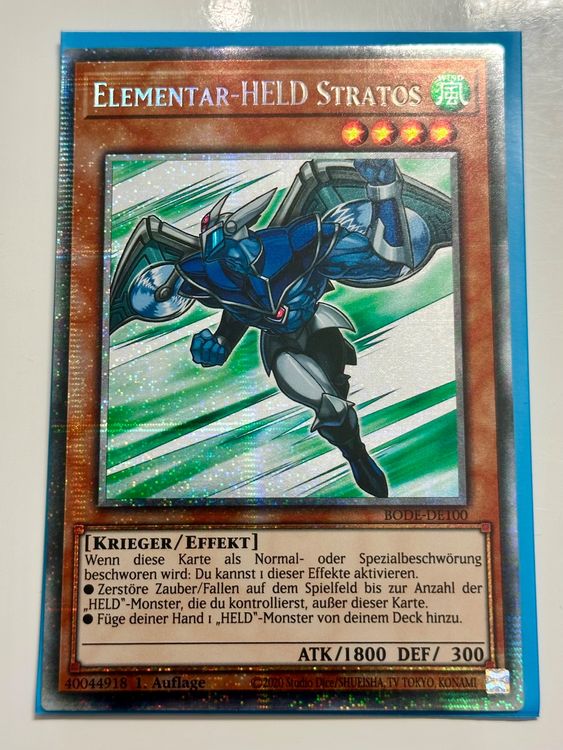 Yu-Gi-Oh! / Elementar-Held Stratos / Starlight Rare / Unikat (Neu und ...