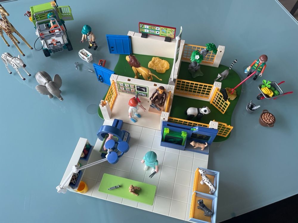 Playmobil Tierklinik / Tierarzt Nr. 70346 + 4009 + 4346 (Gebraucht) in ...