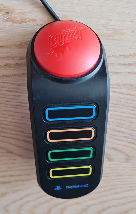 Original PS2 BUZZ Controller 4er-Set - inkl Adapter (Gebraucht) in ...