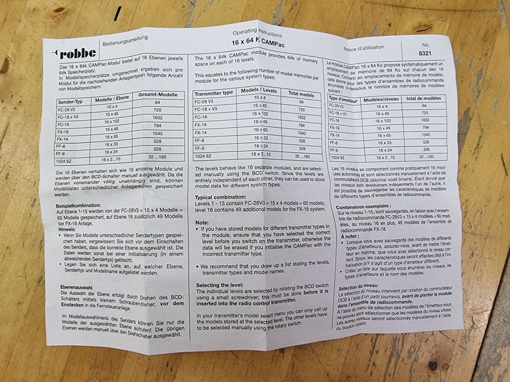 Robbe Futaba 16X 64K Campac (Gebraucht) in Schübelbach für CHF 33 – mit ...