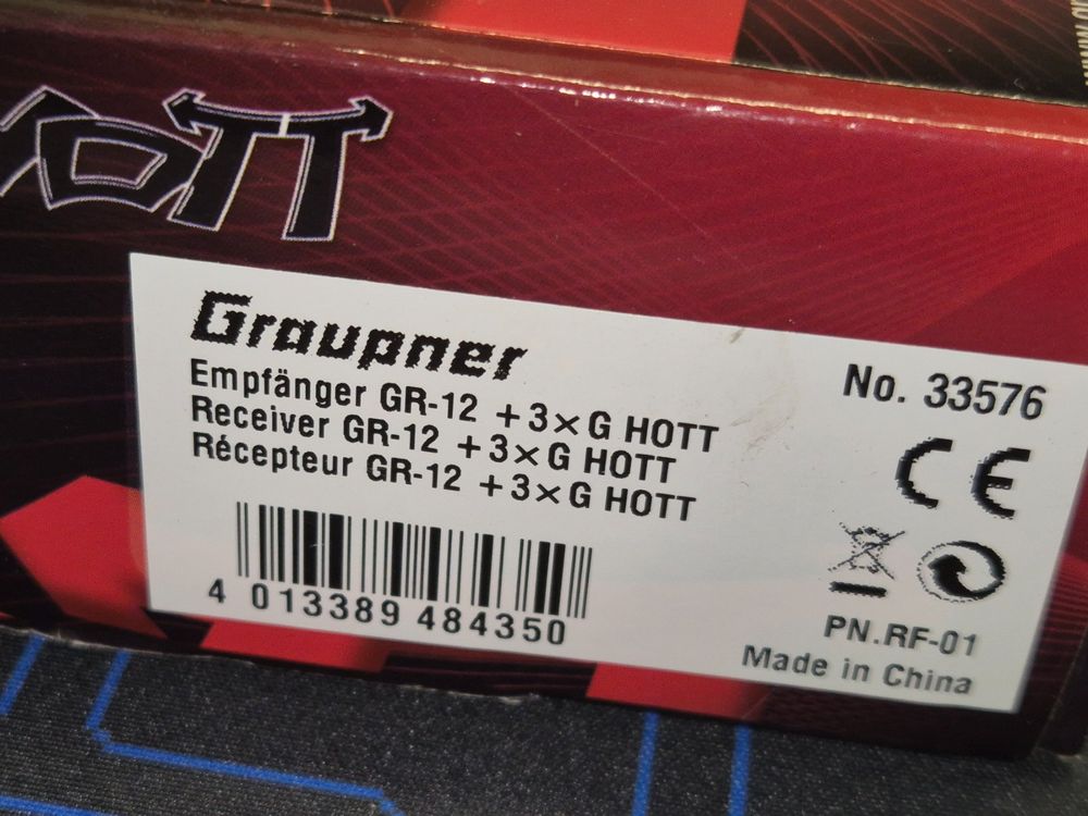Graupner Hott RX GR-12+ 3xG Hott Empfänger (Neu und originalverpackt ...