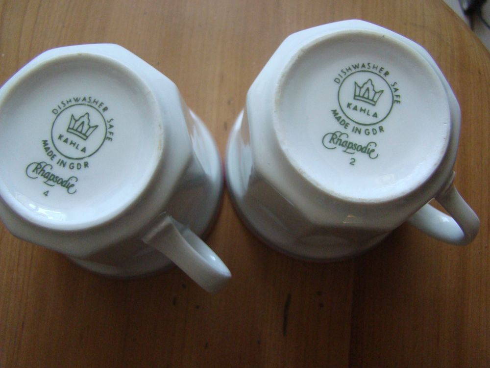Tassen Kaffeetassen 2Stk. Set Original Kahla DDR | Kaufen auf Ricardo