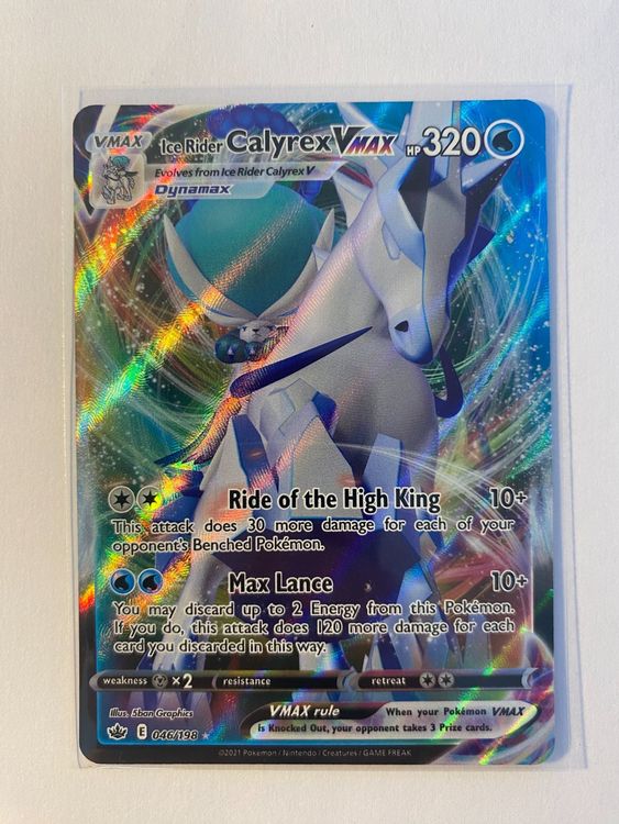Pokemon Ice Rider Calyrex VMax 046/198 Chilling Reign EN (Neu (gemäss ...