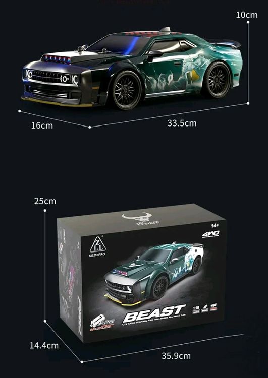Drift Car Modellauto Rc 2.4g Auto Dodge Challenger (Neu und ...