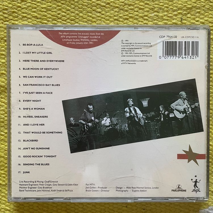 PAUL MCCARTNEY BEATLES-UNPLUGGED (THE OFFICIAL BOOTLEG) | Kaufen auf ...