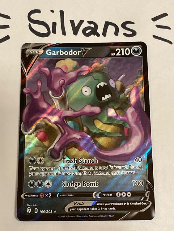 Garbodor V 100/203 Evolving Skies Drachenwandel Englisch (Neu (gemäss ...