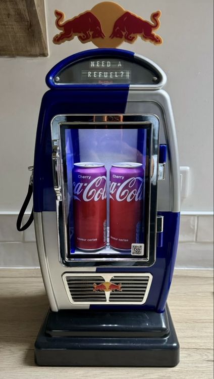 Red Bull Mini-Kühlschrank / Frigo Tanksäule (Neu (gemäss Beschreibung ...
