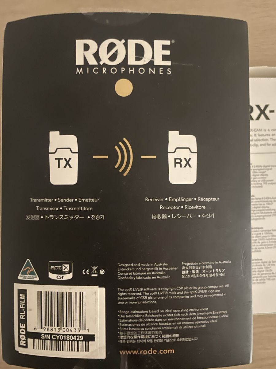 RODE Filmmaker Kit Funkmikrofon Set (RX-CAM, TX-BELT) (Neu (gemäss ...
