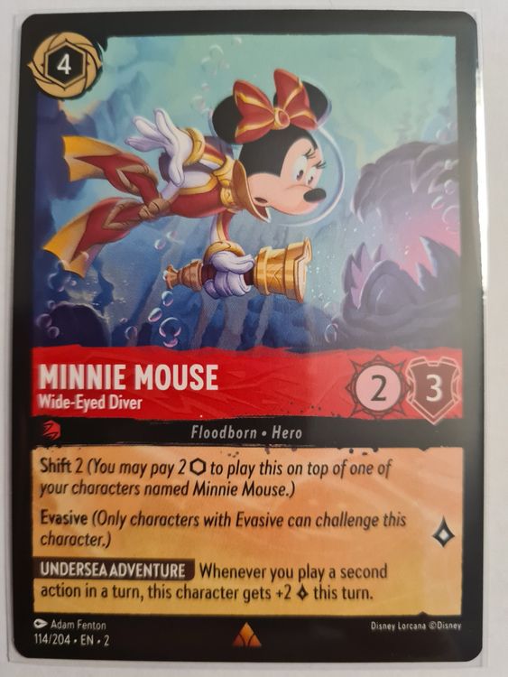Lorcana, Minnie Mouse - Wide-Eyed Diver, 114/204-EN-2 | Kaufen auf Ricardo