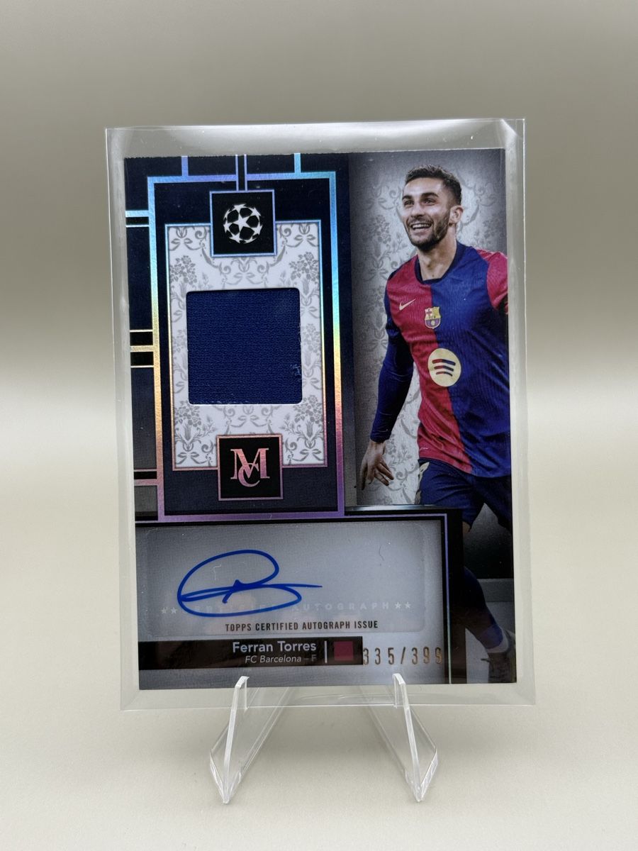 Ferran Torres Auto Relic | Topps Museum 2024/25 | Barcelona (Gebraucht ...