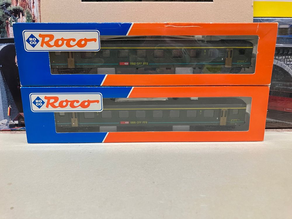 Roco 2x44341 SBB Reisezugwagen EW II 1. Klasse, H0 GS (Gebraucht) in ...