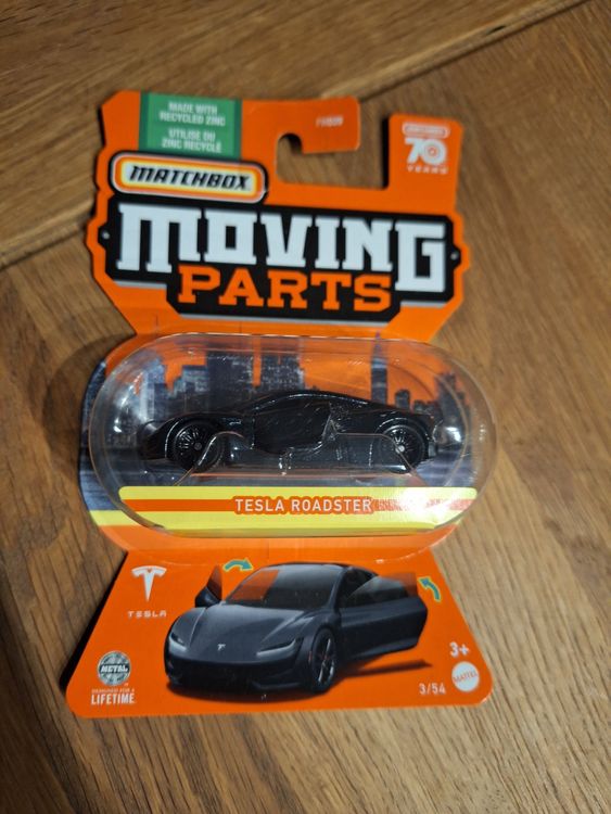 Matchbox Moving Parts 2023 Tesla Roadster (Neu und originalverpackt) in ...
