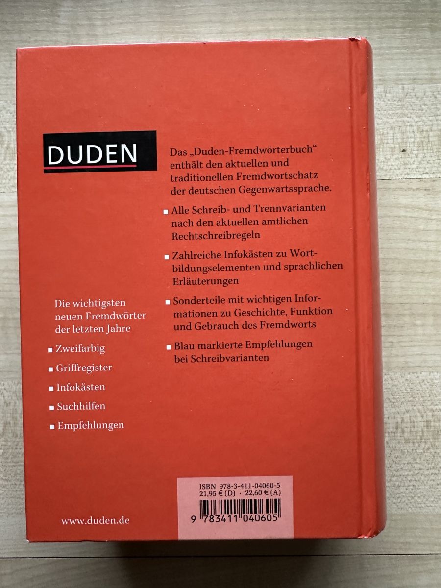 Duden: Fremdwörterbuch (Gebraucht) in Ottikon für CHF 10 – mit ...