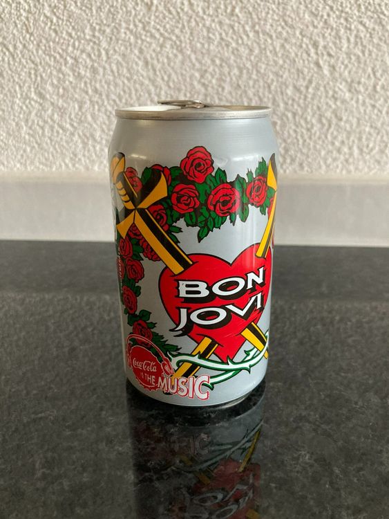 Coca Cola Dose BON JOVI Music Einzelstück 12/1995 ungeöffnet (Gebraucht ...