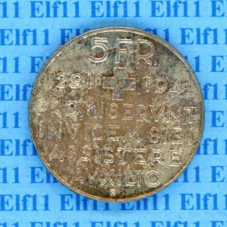 CHF___5.00 1941 Bundesfeier vz+ 5 Franken (Gebraucht) in Widnau für CHF 25 – mit Lieferung auf ...