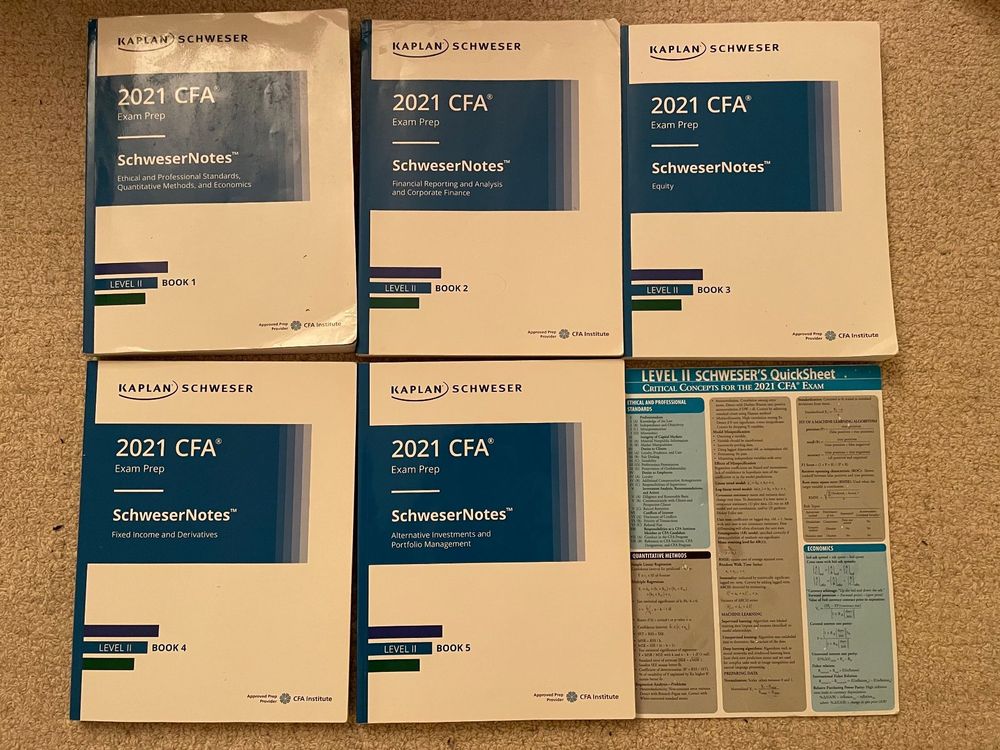 CFA Level 2 2021 books + Quicksheet | Kaufen auf Ricardo