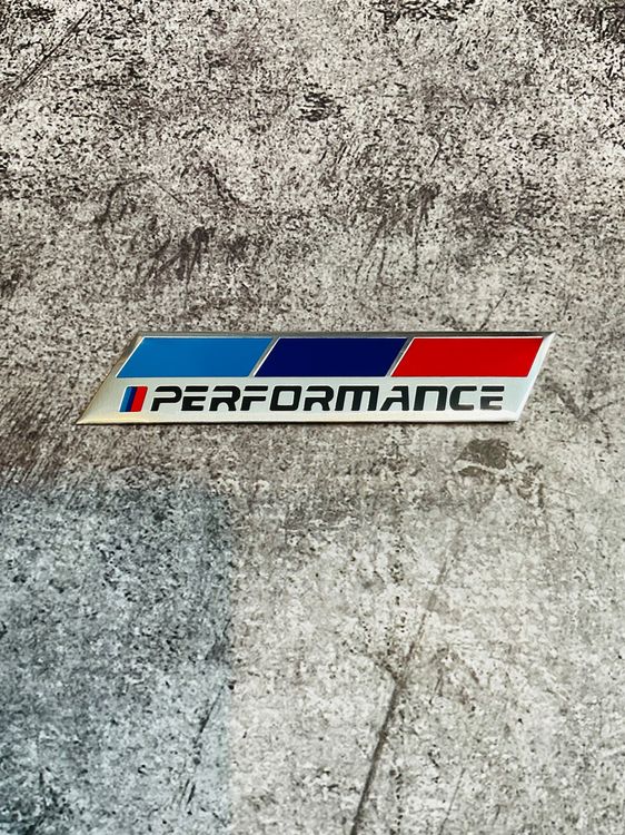 BMW Performance Aluminium Emblem Schriftzug Logo NEU Silber (Neu und ...