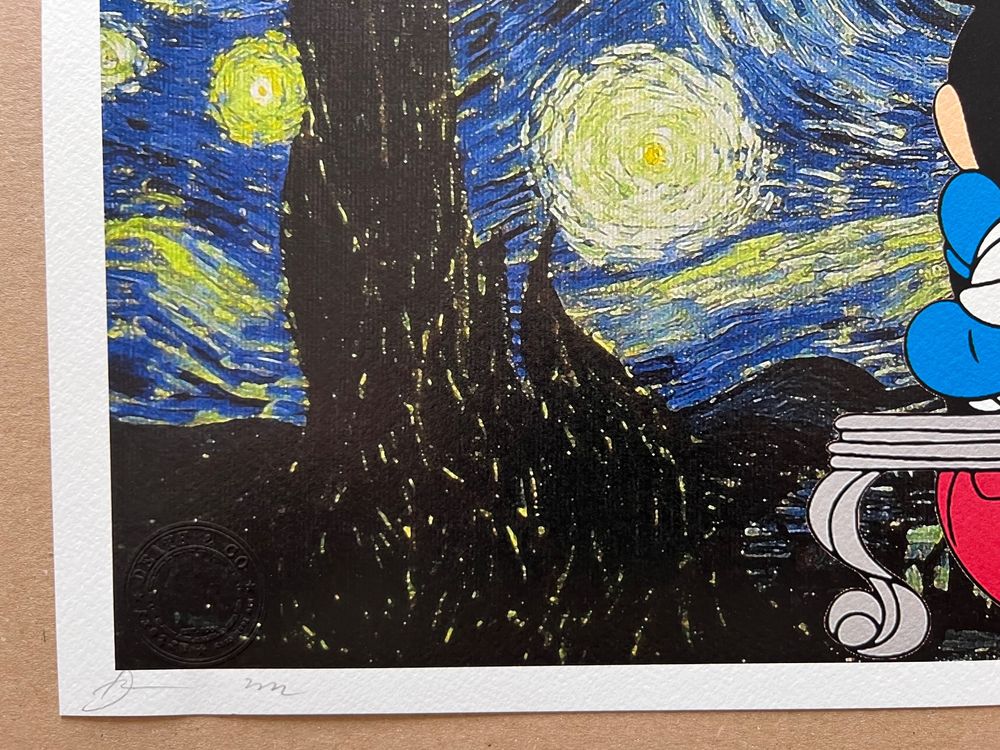 DEATH NYC « Van Gogh Mickey & Minnie Mouse » (Neu (gemäss Beschreibung ...