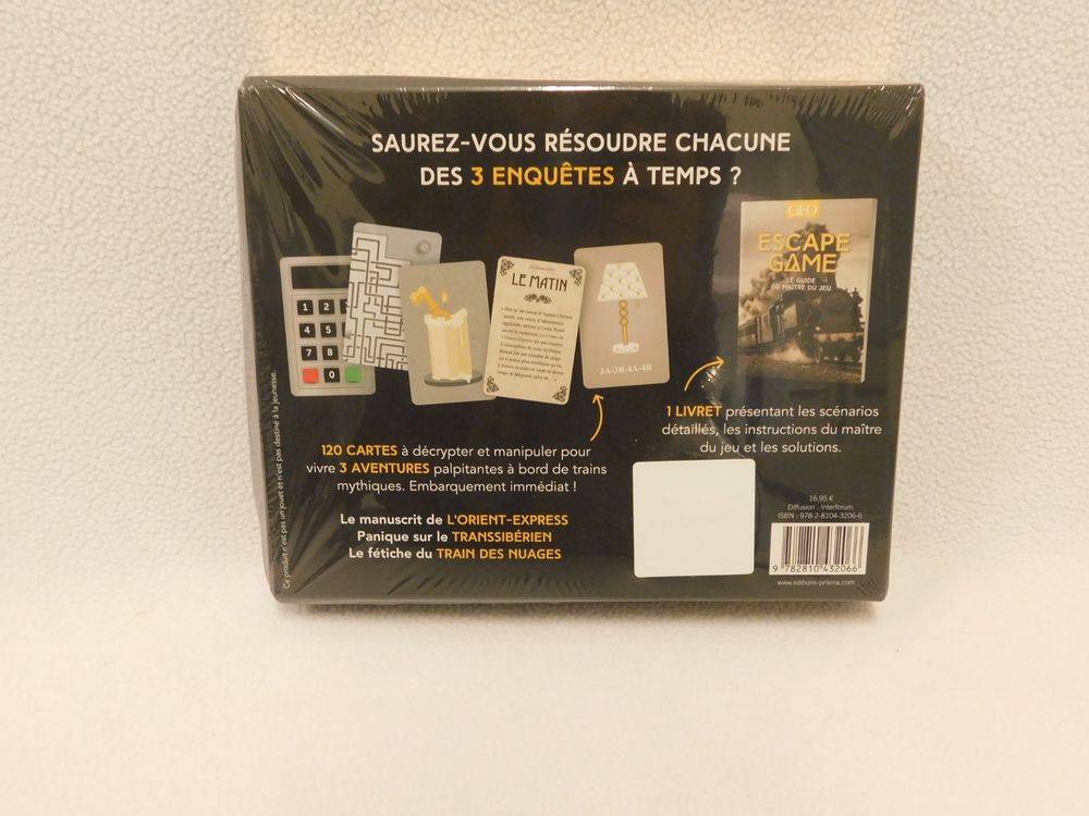 Kartenspiel Escape Game "À Bord des Trains Mythiques von GEO | Kaufen ...