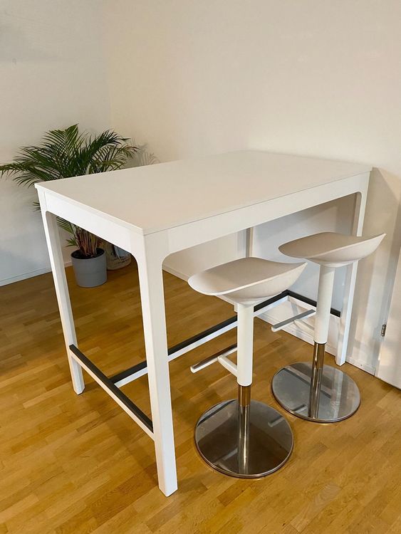 Barhocker 2x JANINGE + Bartisch EKEDALEN | Kaufen auf Ricardo