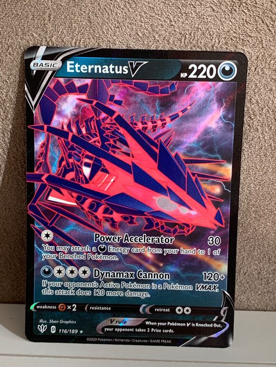 Eternatus V ENG Darkness Ablaze Pokemon 116/189 | Kaufen auf Ricardo
