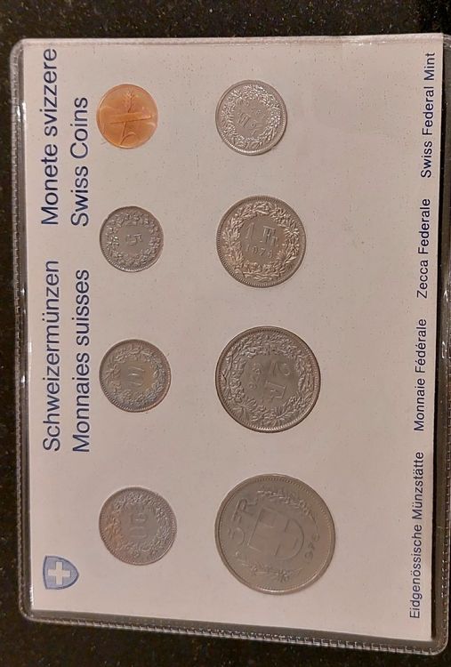 Münzsatz Schweiz 1976 (Neu (gemäss Beschreibung)) in Arch für CHF 32 – mit Lieferung auf Ricardo ...
