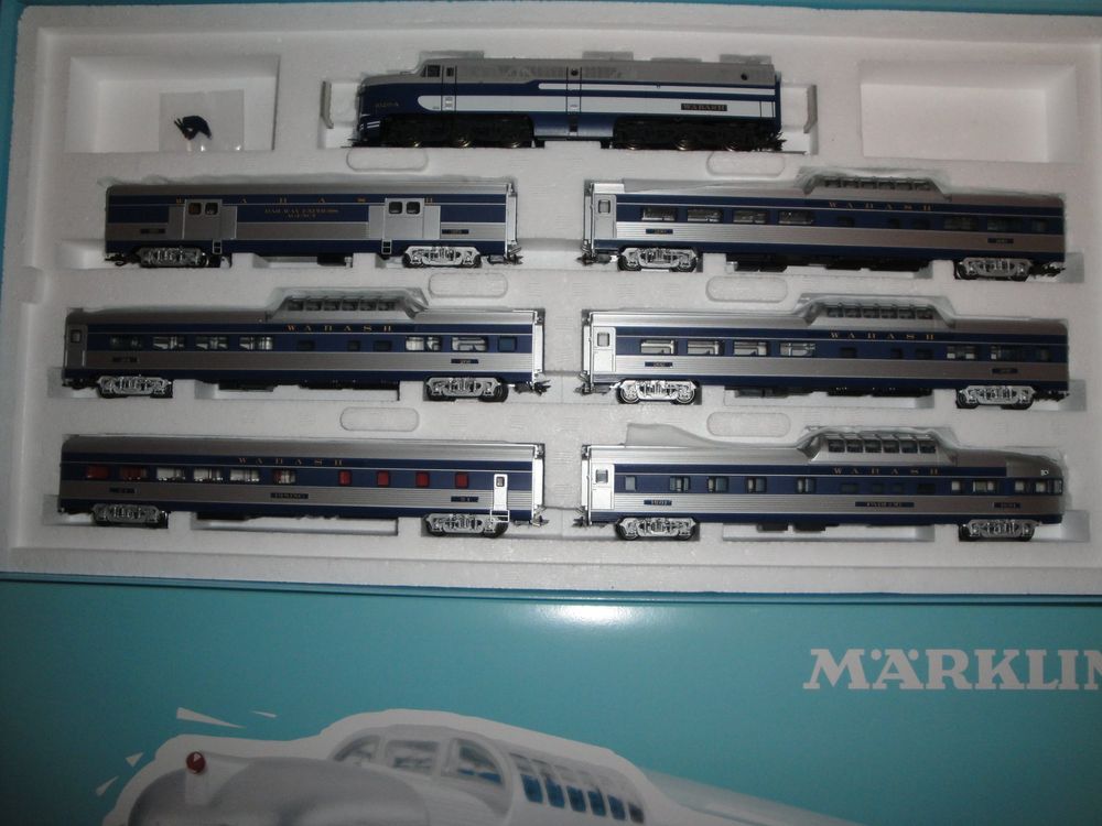 Märklin HO 26490 mfx Digital mit Sound, Reisezug Blue Bird 7 (Neu und ...