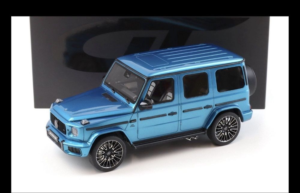 Mercedes G63 AMG G-Class Hyper blue metallic 2024 1/18 NEU (Neu und ...