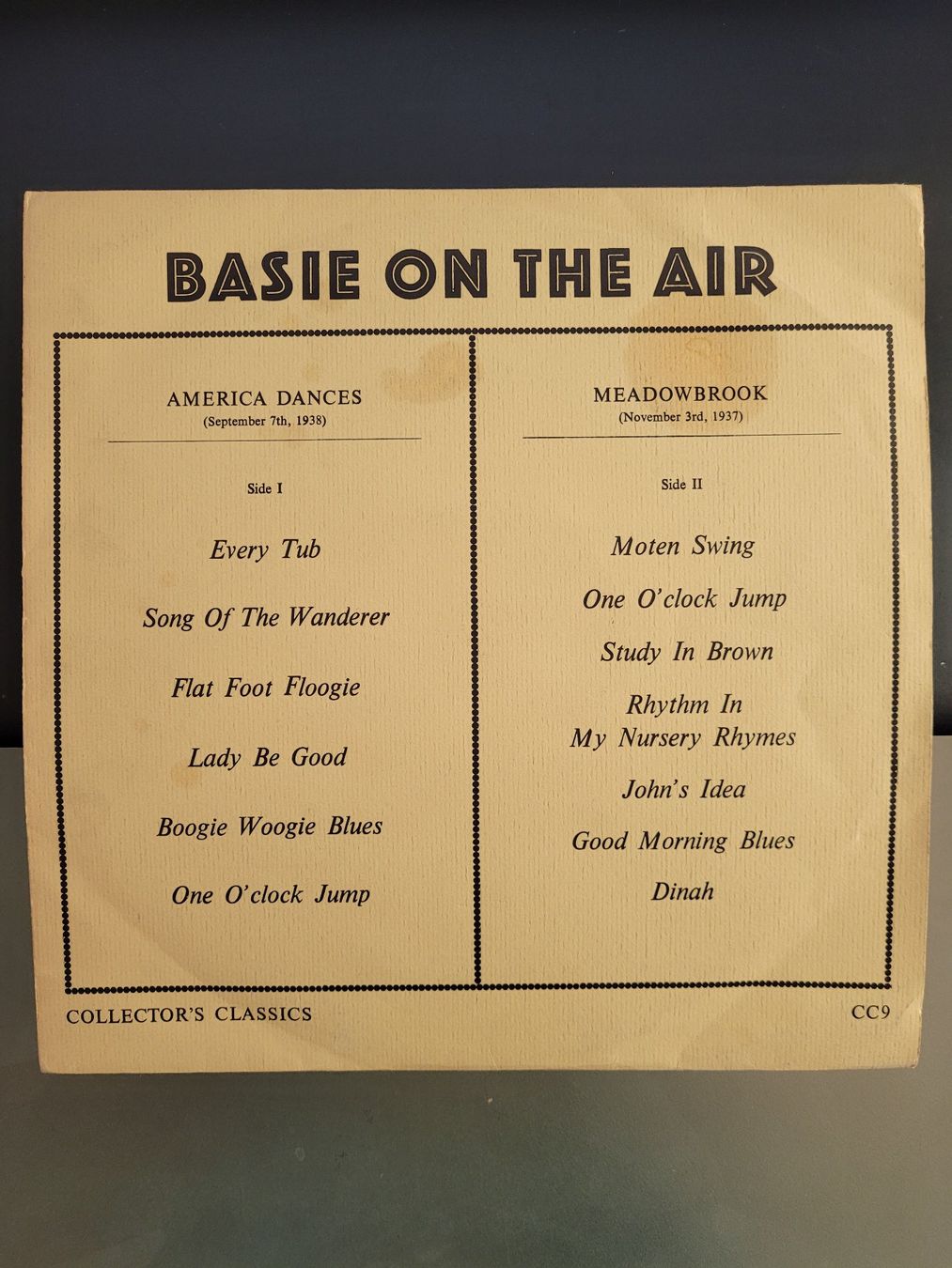 Count Basie – Basie On The Air Cover VG/Vinyl NM (Gebraucht) in Lausen ...