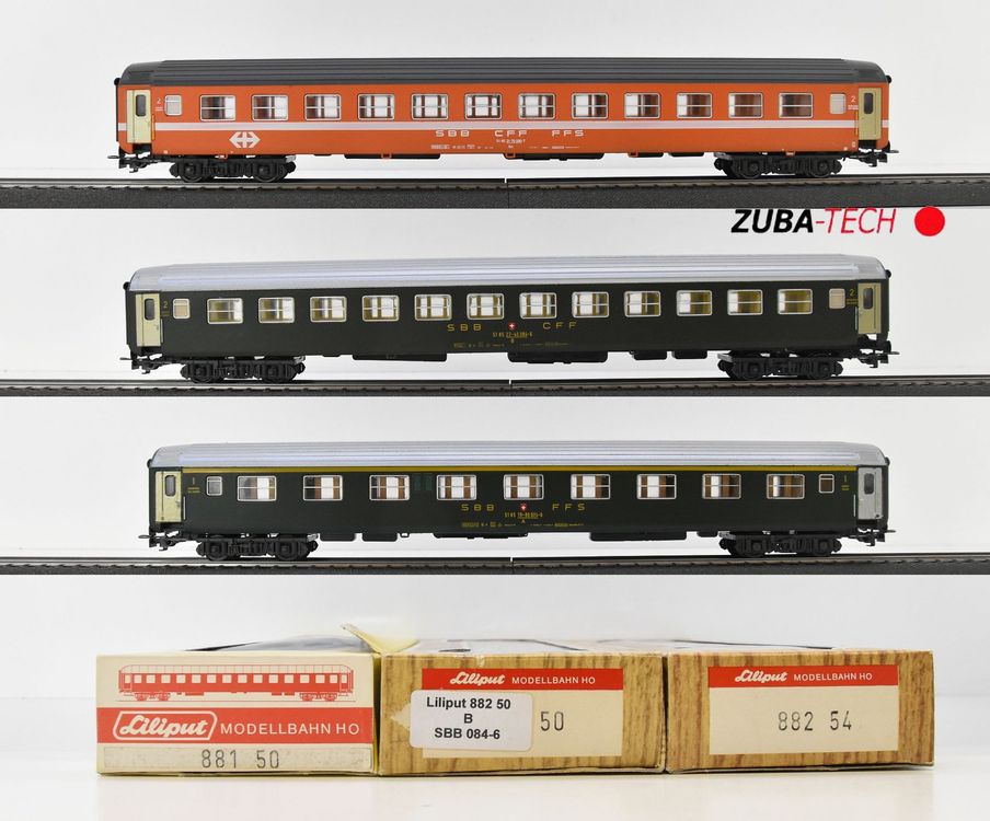 Liliput 3x UIC-X Personenwagen der SBB H0 GS mit OVP | Kaufen auf Ricardo