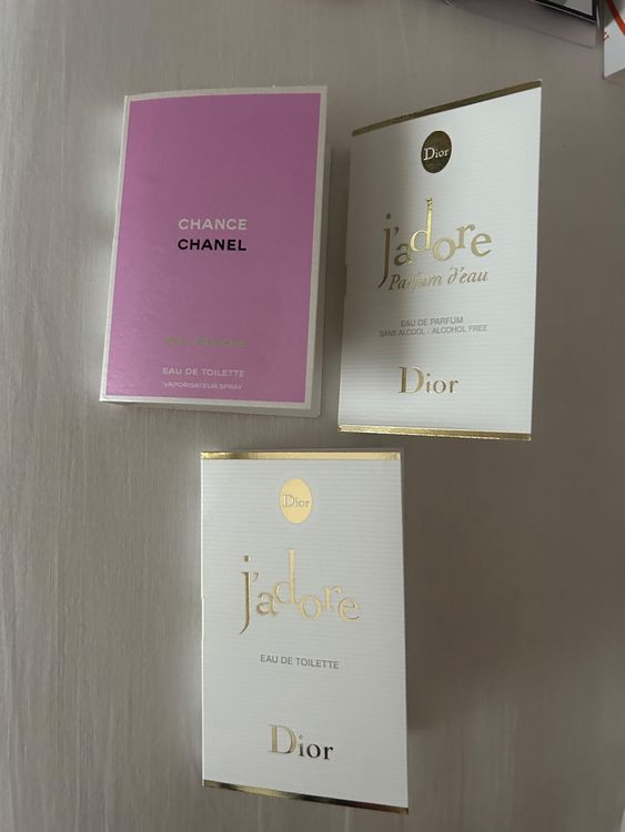 CHANEL chance, DIOR j’adore perfume samples new | Kaufen auf Ricardo
