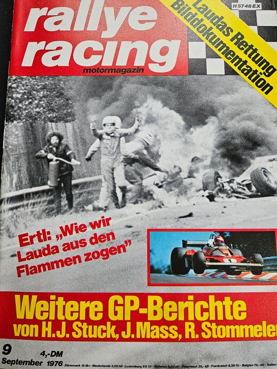 Rallye Racing 9/76 TVR 3000 M Simca 1308 GT Unfall Lauda xx (Gebraucht ...