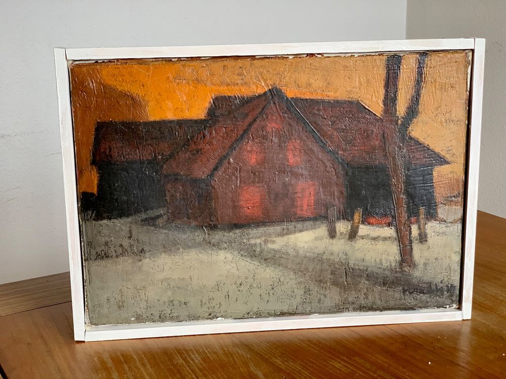 Original CH Walter Mafli Öl auf Leinwand 1971 | Kaufen auf Ricardo