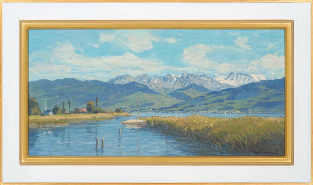 Hans Keller: "Am oberen Zürichsee ab Rapperswil", 1965 (Gebraucht) in ...