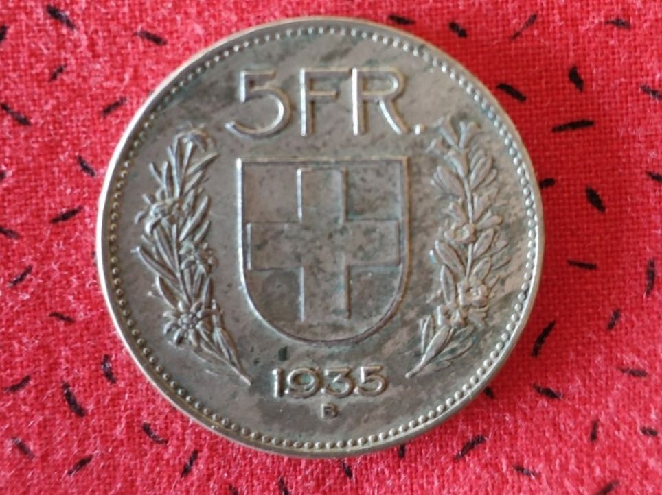 Silbermünze 5Fr. 1935 | Kaufen auf Ricardo