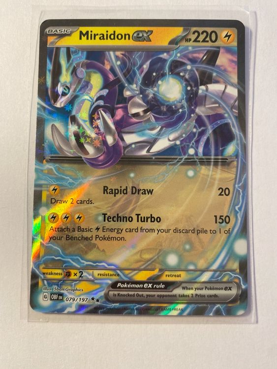 Pokemon Miraidon EX 079/197 Obsidian Flames EN | Kaufen auf Ricardo