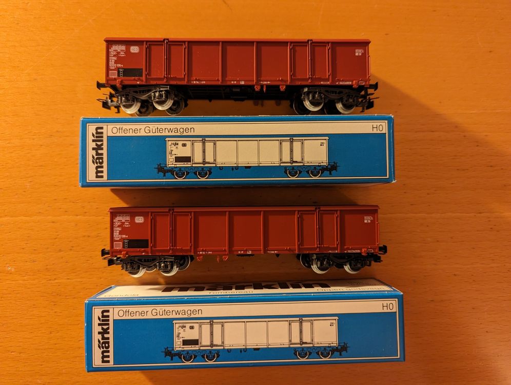 Märklin 4690 Offener Güterwagen Eaos 106 DB / 2 Stück OVP (Gebraucht ...