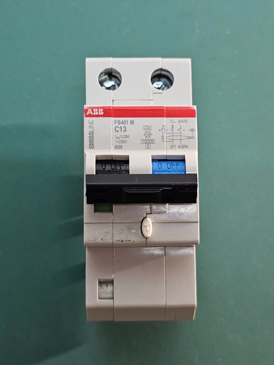FI/LS ABB FS401 M C13 / 30mA P+N Smissline TP (Gebraucht) in Zürich für CHF 20 – mit Lieferung ...